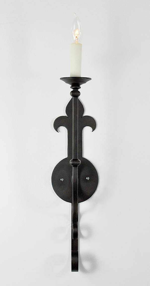 French Style Iron Sconce IN016 | Unique Iron Lighting