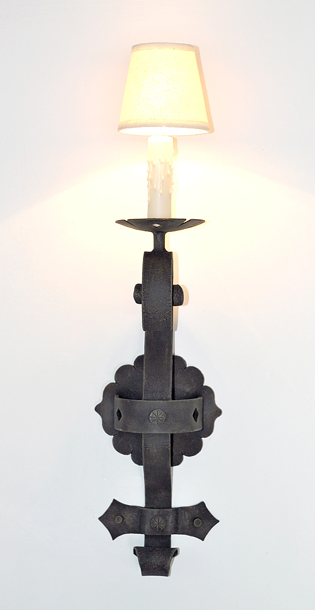 Hand Forged Sconce IN042 | Unique Iron Lighting