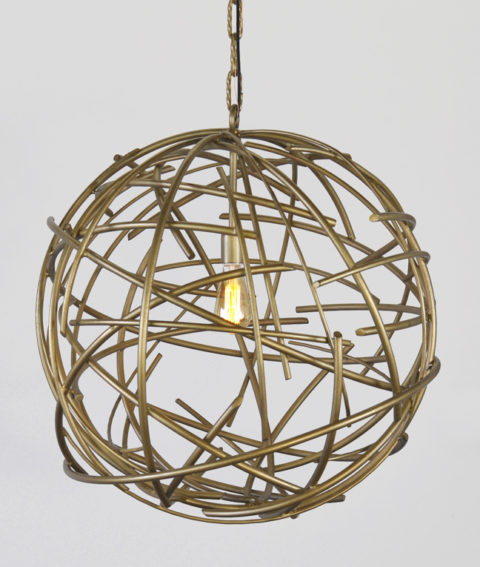 Contemporary Sphere Pendant CH069N2 | Unique Iron Lighting
