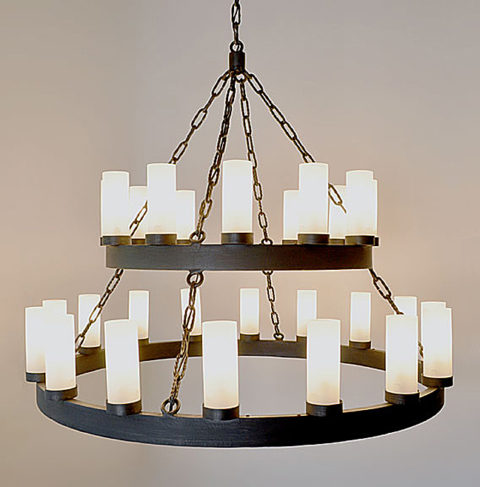 Wrought Iron Chandelier CH068 | Unique Iron Lighting